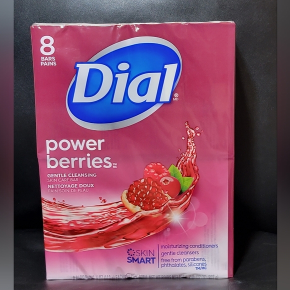 Dial | Bath & Body | 8 Bars Dial Soap Power Berries Gentle Cleansing ...
